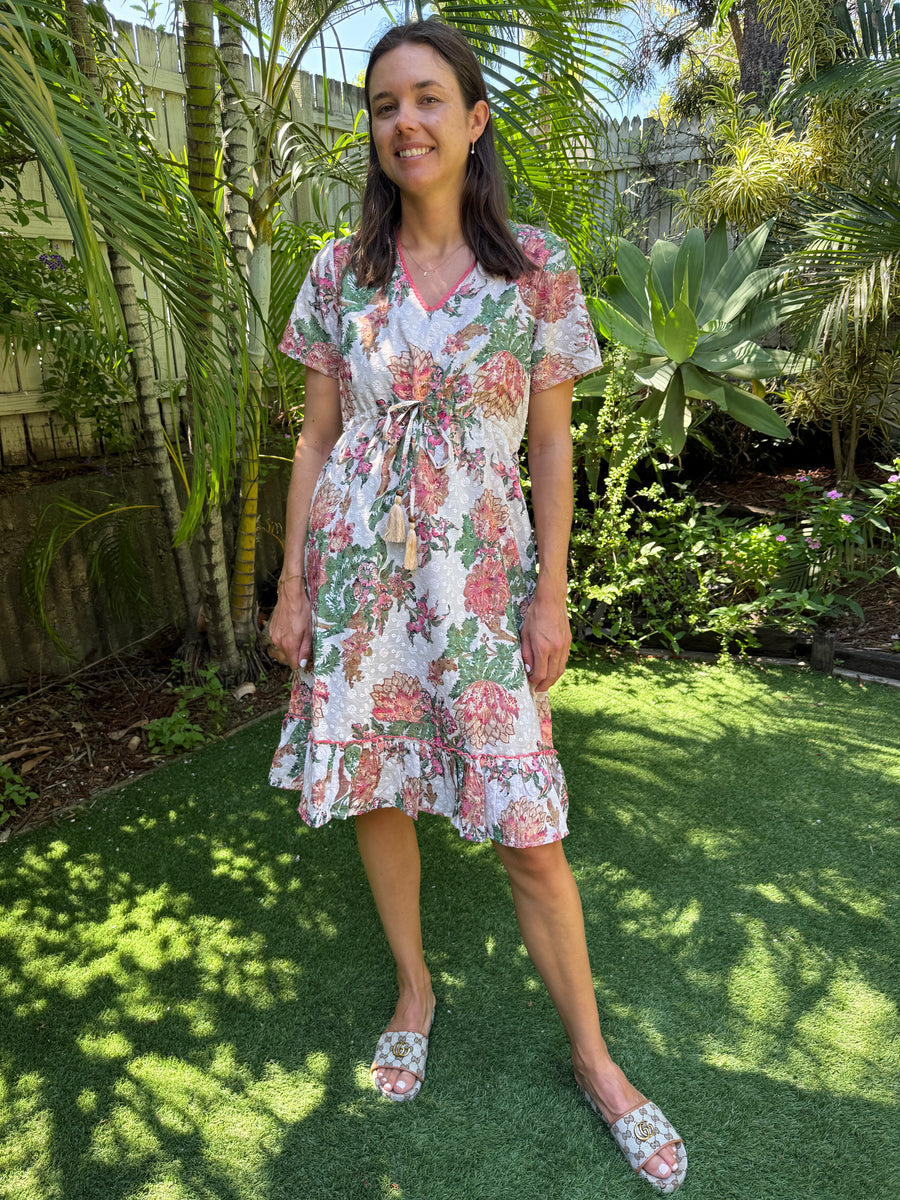 SAMPLE - Cassie Dress Verna Schiffli – Naudic